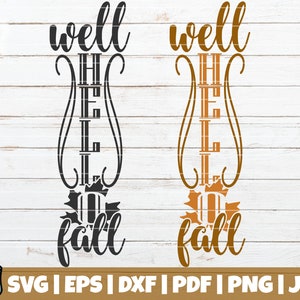 Fall Porch Signs SVG Bundle Autumn Home Decoration SVG Cut Files ...