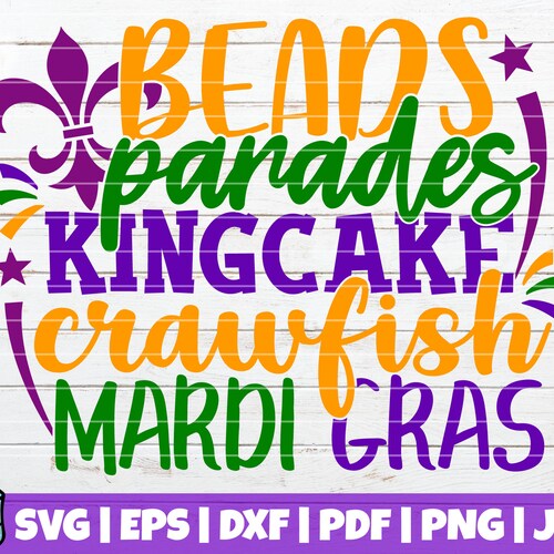 Mardi Gras Svg Eps Png Cut File Fat Tuesday Svg Mardi Gras - Etsy