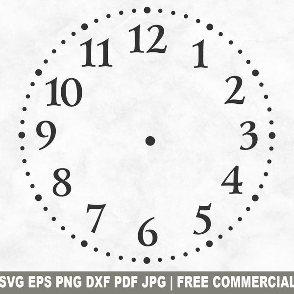 Printable Clock Face - Etsy