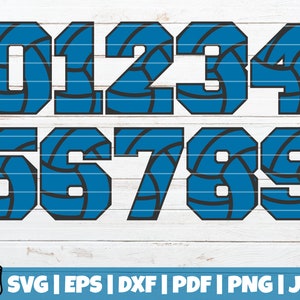 Sports Numbers SVG Bundle SVG Cut File Commercial Use Instant Download ...