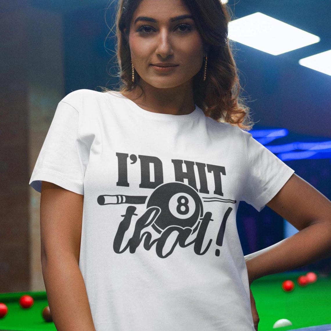 I'd Hit That SVG Cut File, Funny Pool Billiard SVG for Cricut ...
