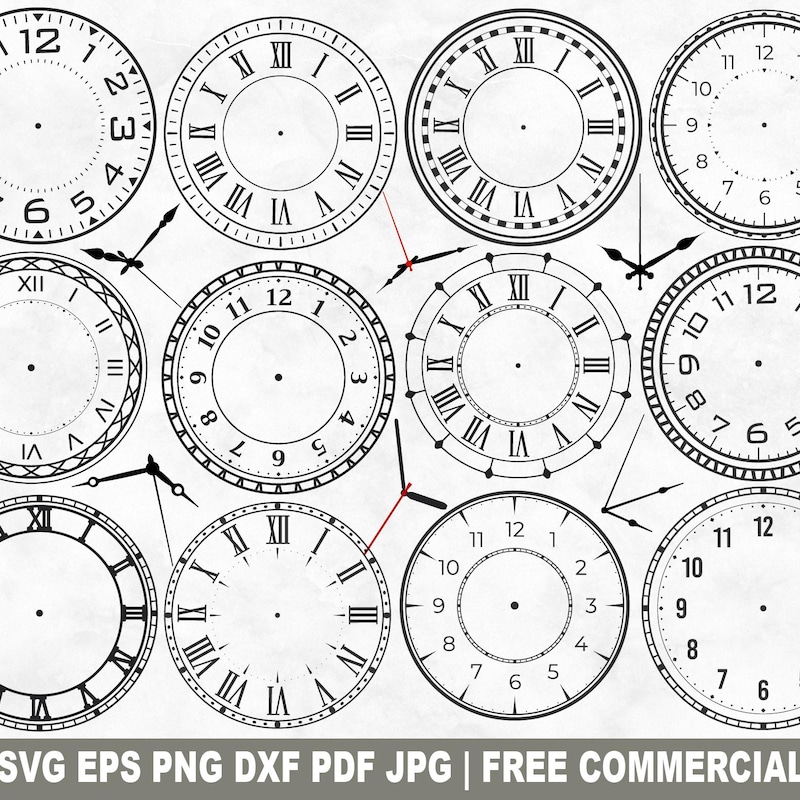 Vintage Clock Face - Etsy