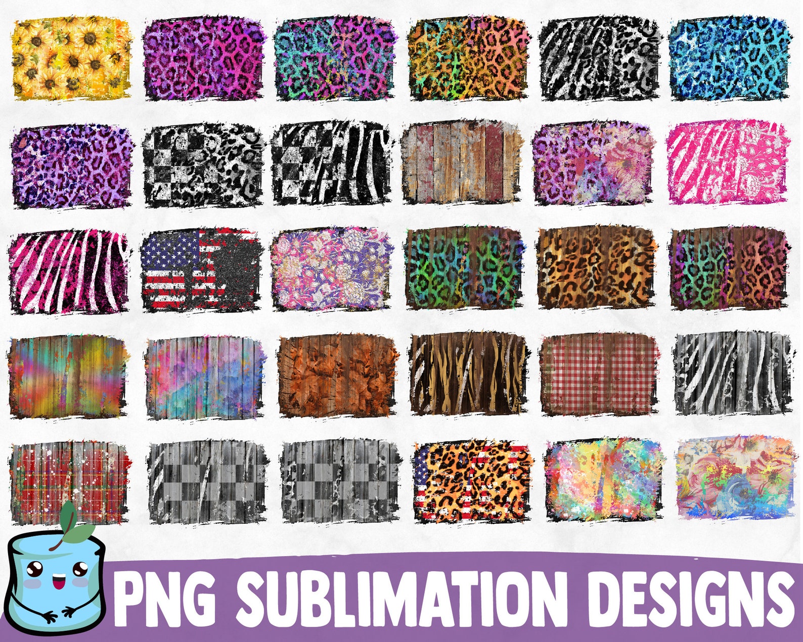 Distressed Backgrounds Sublimation Bundle | Backsplash PNG Print ...