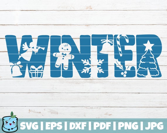 Winter SVG Cut File Commercial Use Instant Download | Etsy