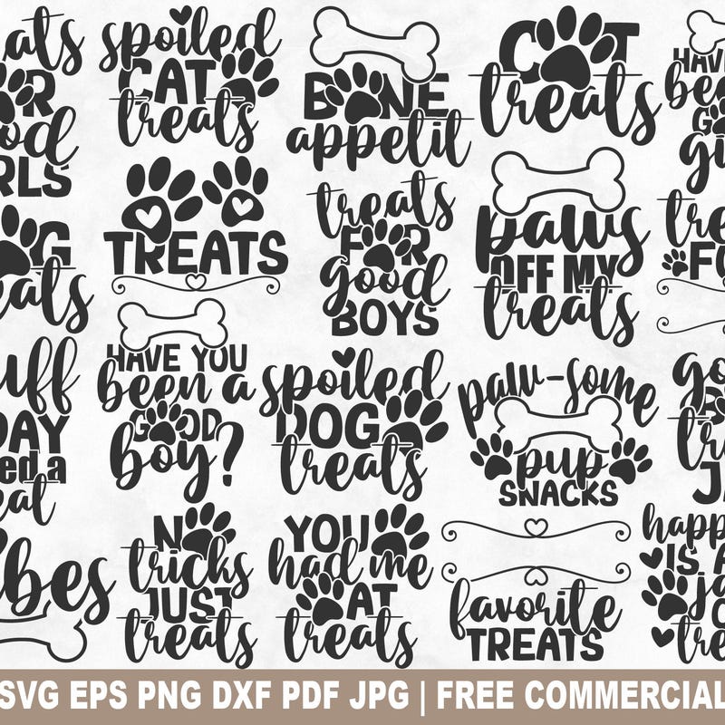 Funny Dog Treat Jar Svg - Etsy