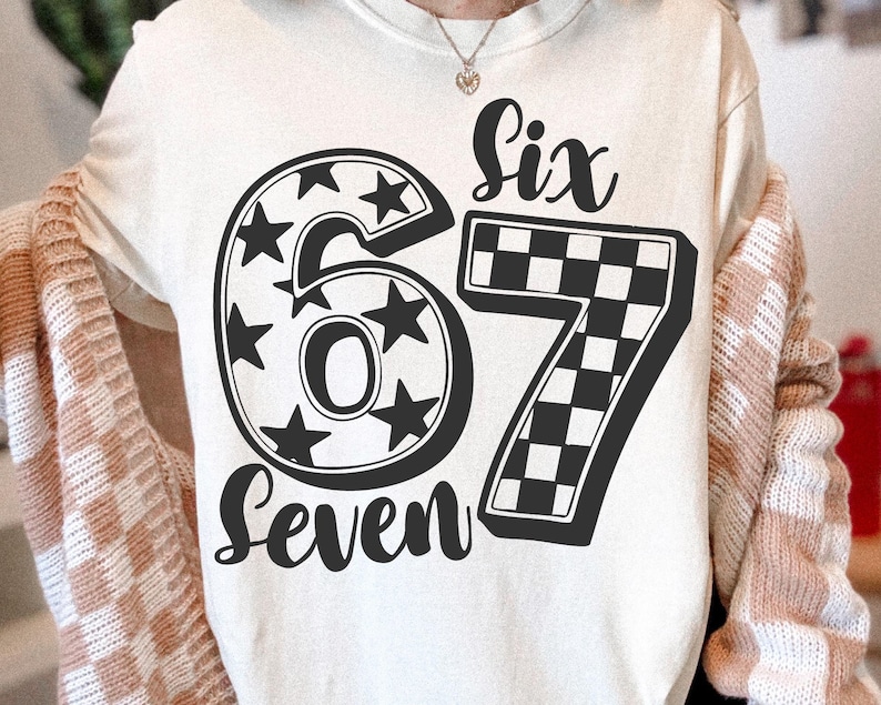 Six Seven 67 PNG SVG Cut File, Funny Viral Meme 67 Svg for Cricut ...
