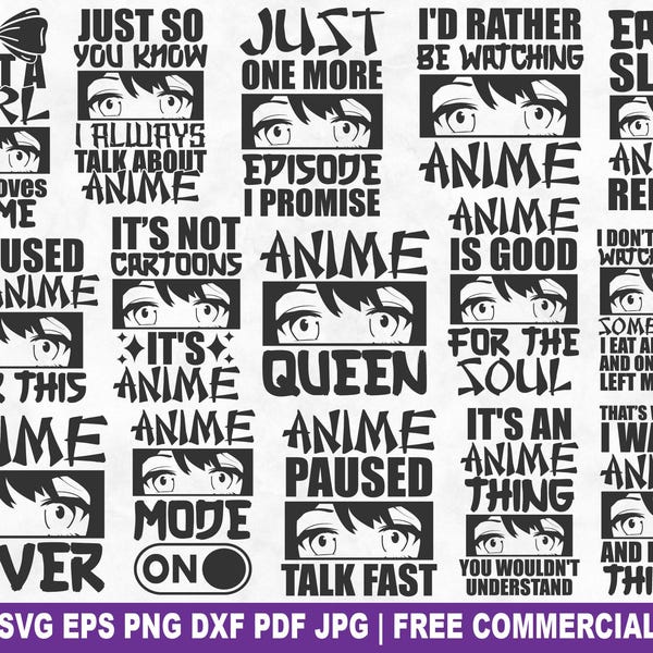 Anime Svg - Etsy UK