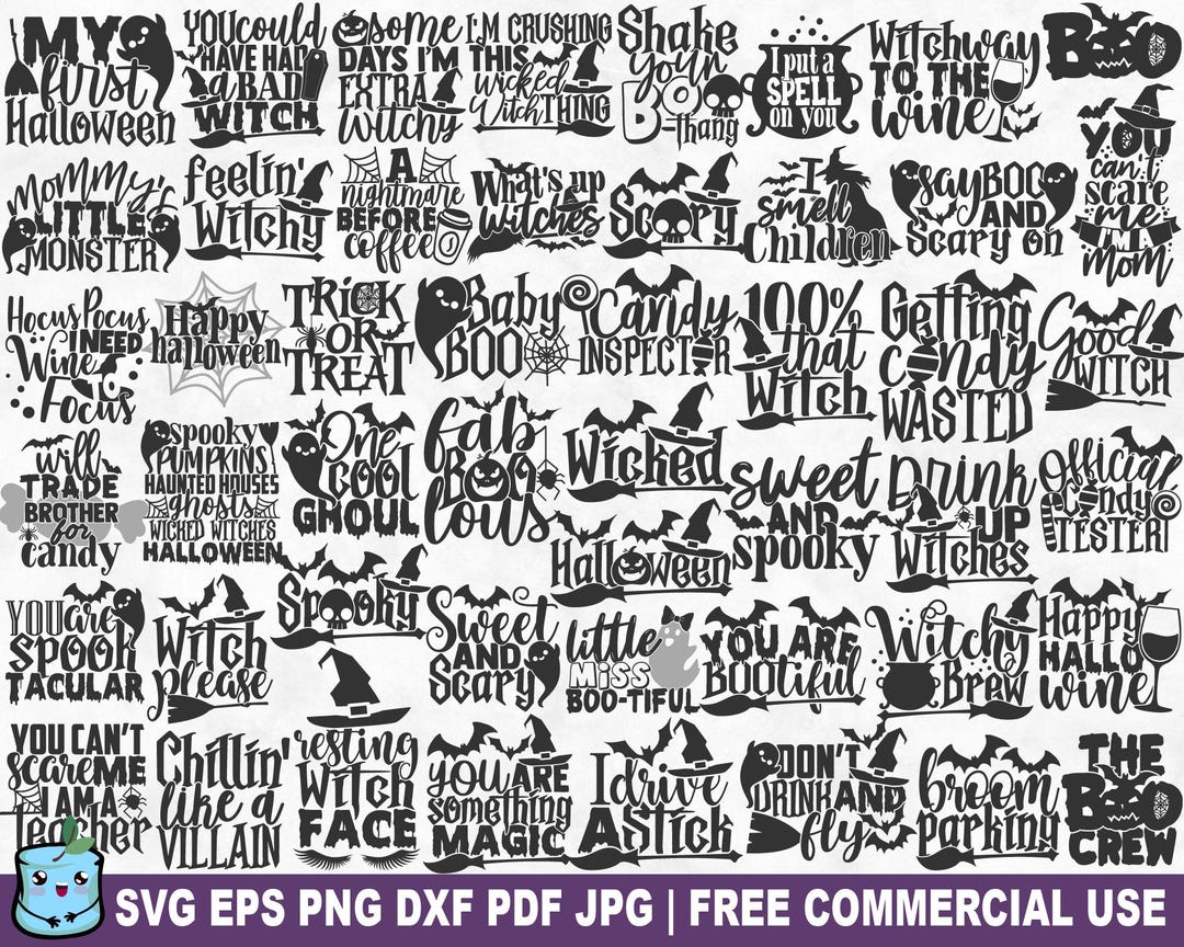 Halloween SVG Bundle, Halloween SVG Cut File for Cricut Silhouette ...