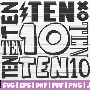 Numbers SVG Bundle SVG Cut Files Commercial Use Instant Download ...