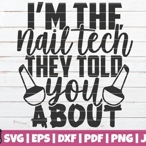 Nail Tech SVG Bundle Nail Artist SVG Cut Files Commercial Use Instant ...