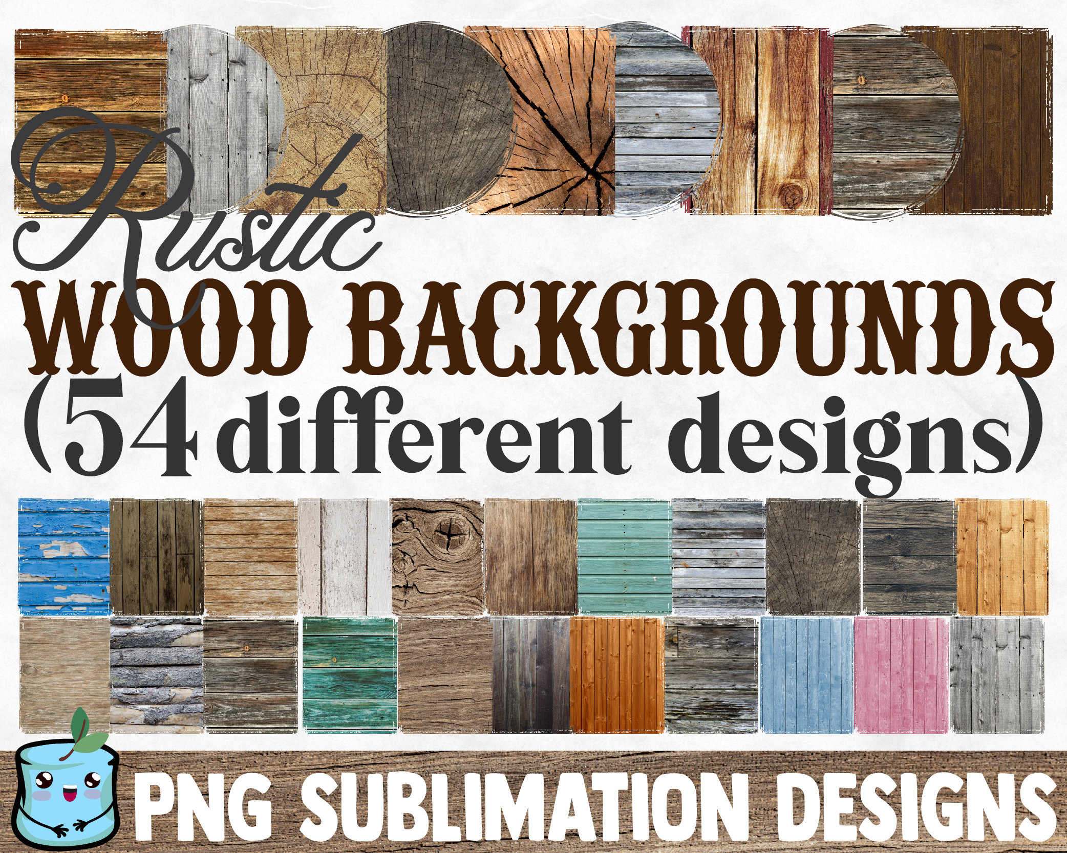 Rustic Wooden Backgrounds Sublimation Bundle Rustic Frames - Etsy
