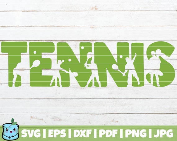 Digital Tennis printable vector clip art,Tennis Word Art,Tennis SVG ...