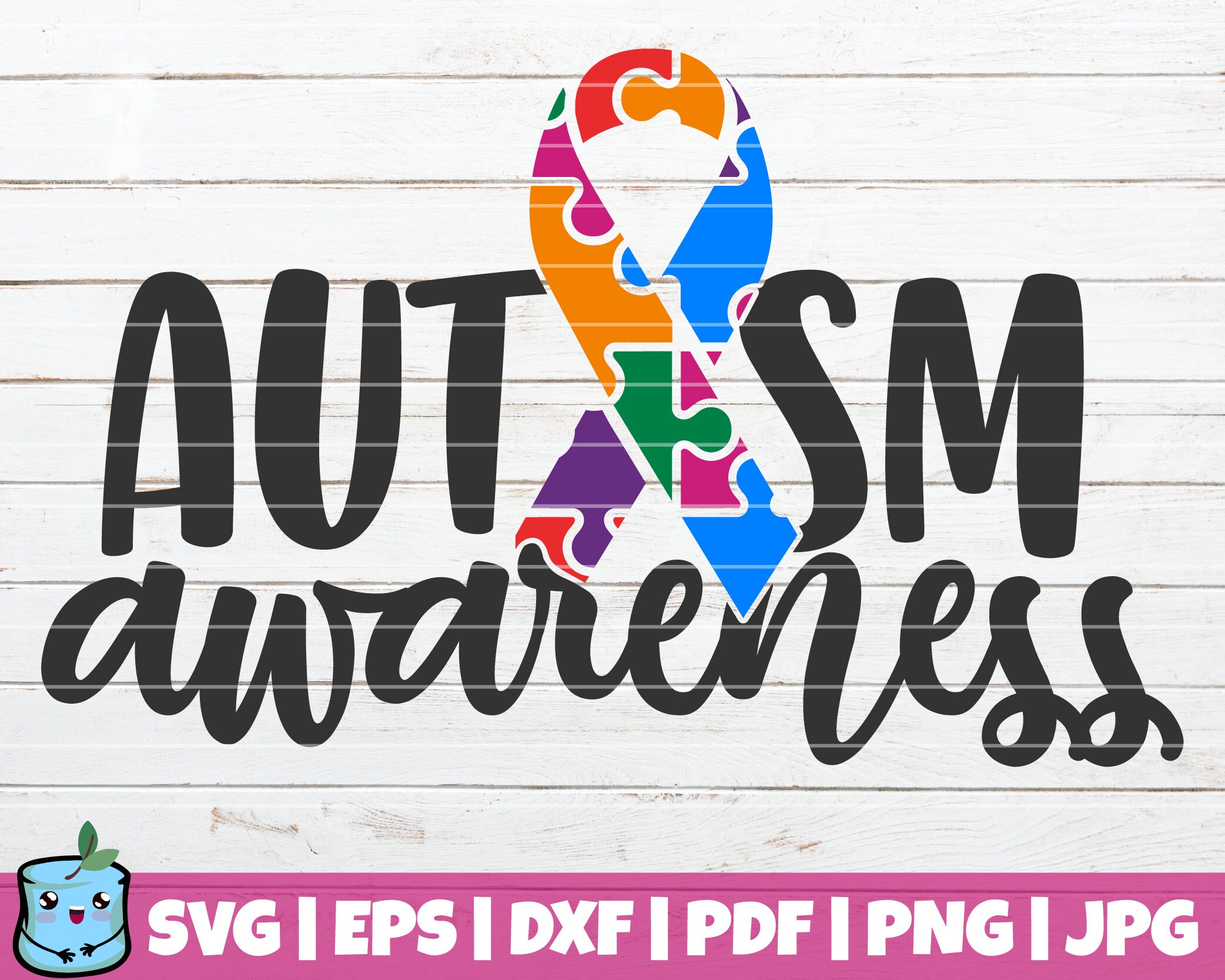 Autism Awareness SVG Cut File commercial use instant | Etsy
