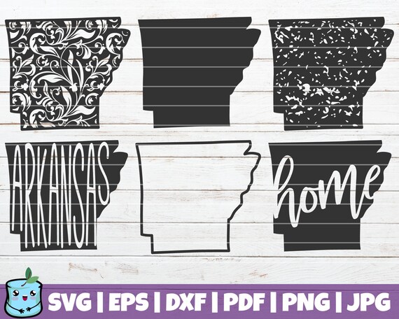 12 Designs Arkansas State SVG Bundle Cricut Arkansas SVG Cut Files ...