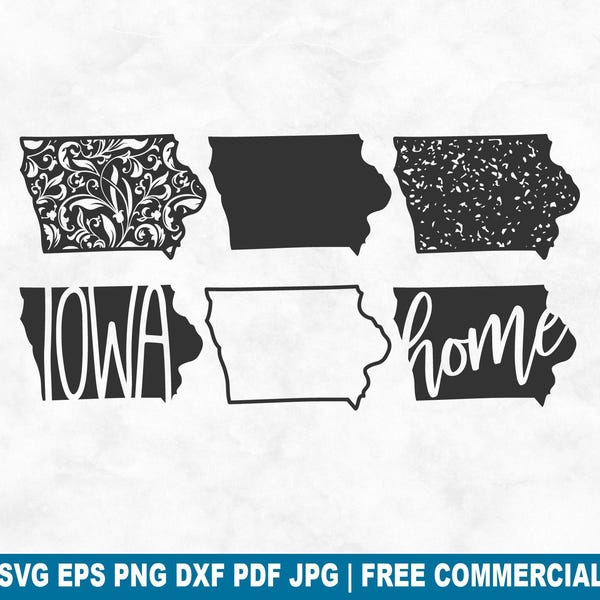 Iowa State Stencil - Etsy