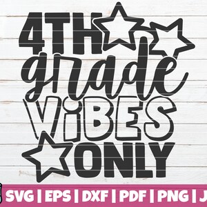 4th Grade SVG Bundle Fourth Grade Shirt Print SVG Cut Files Commercial ...