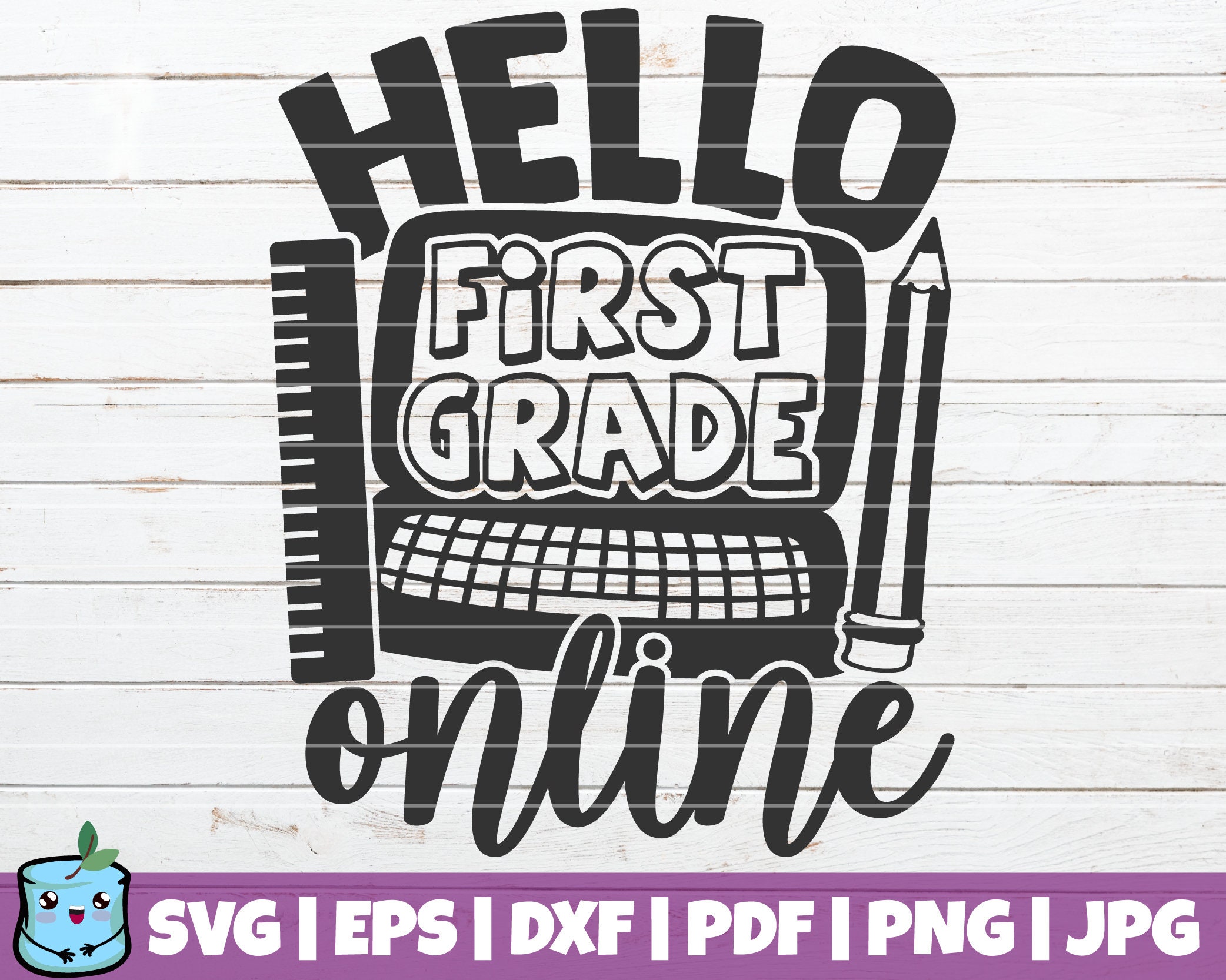 Hello School Online SVG Bundle SVG Cut File Commercial Use - Etsy