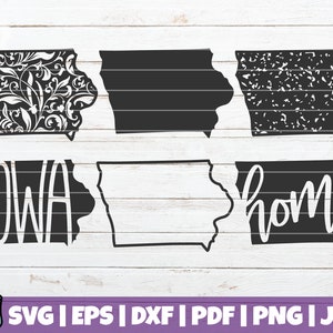 Iowa State SVG Bundle SVG Cut Files Commercial Use | Etsy