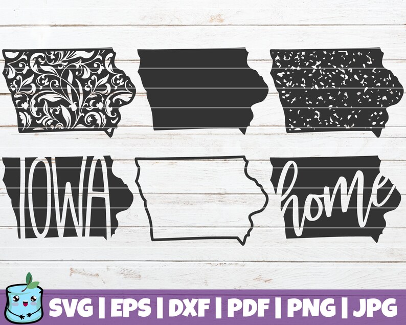Iowa State SVG Bundle SVG Cut Files Commercial Use - Etsy
