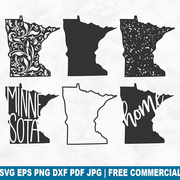 Minnesota State Svg - Etsy