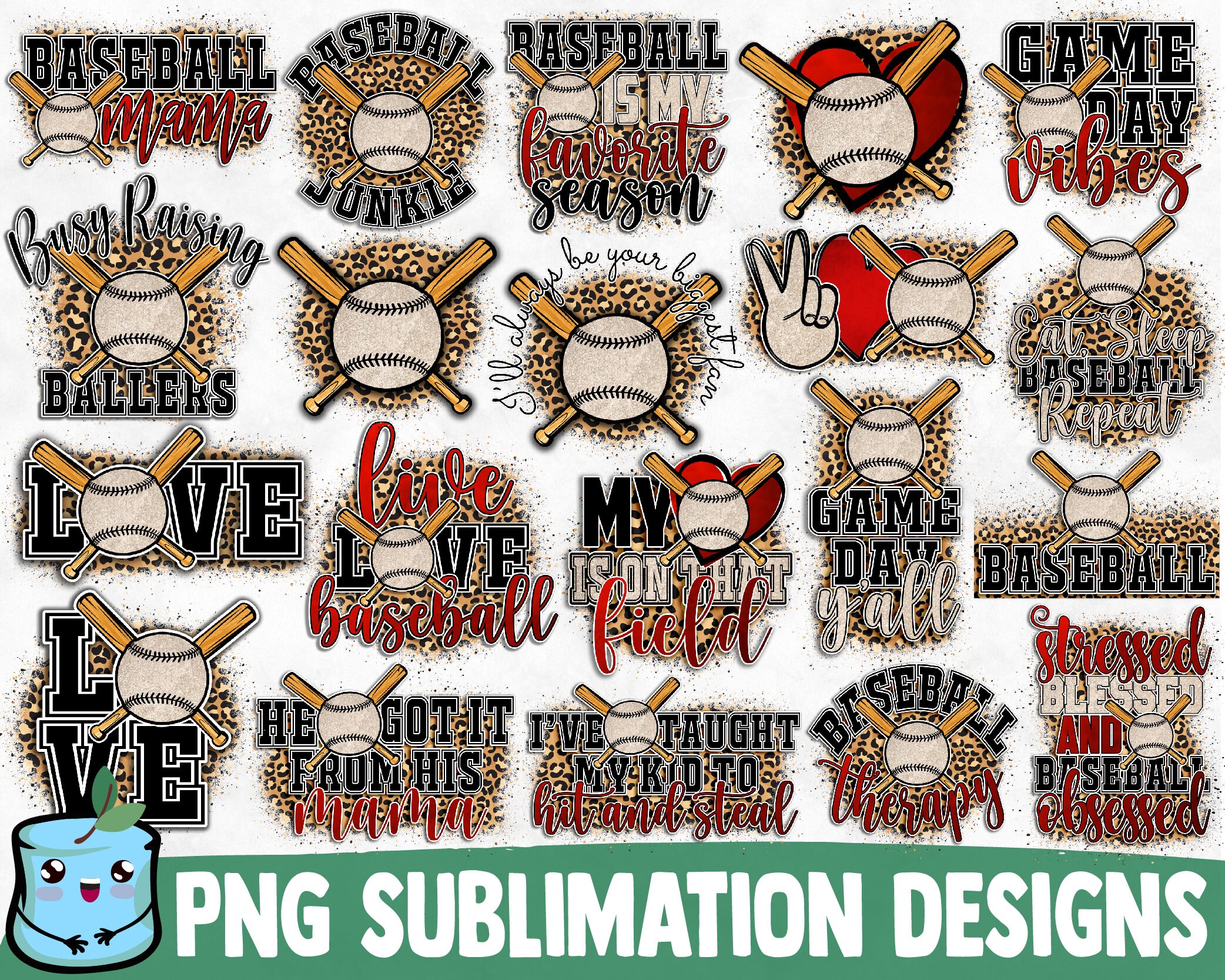 Baseball Sublimation Bundle Baseball PNG Print Sublimation - Etsy Canada