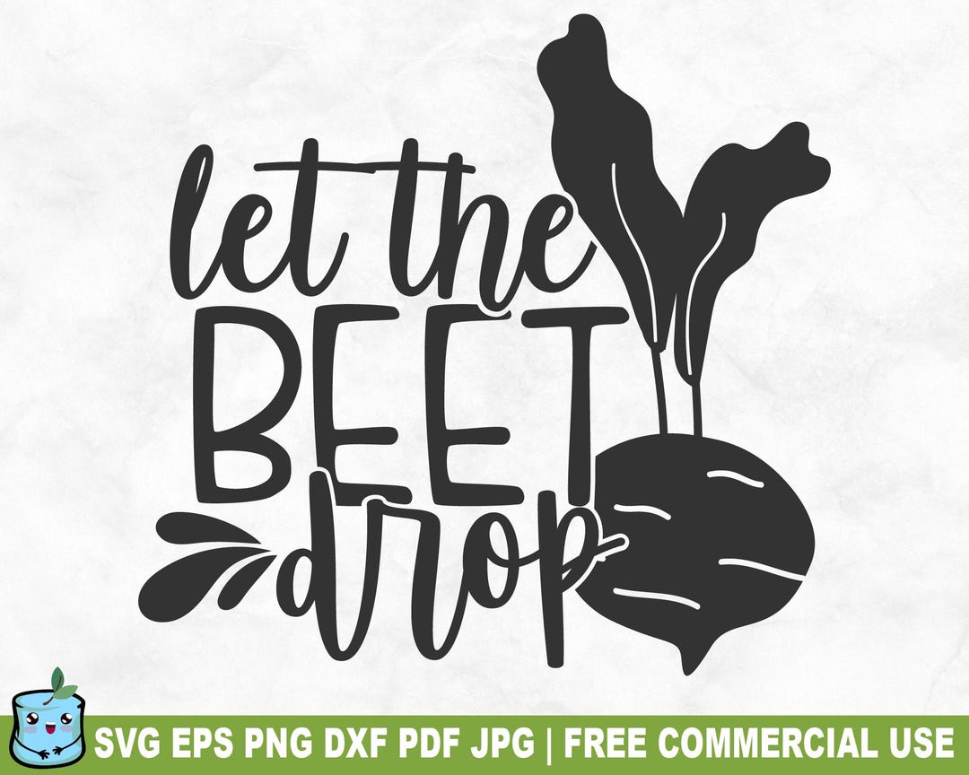 Let the Beet Drop SVG Cut File, Funny Cooking Kitchen Apron SVG for ...