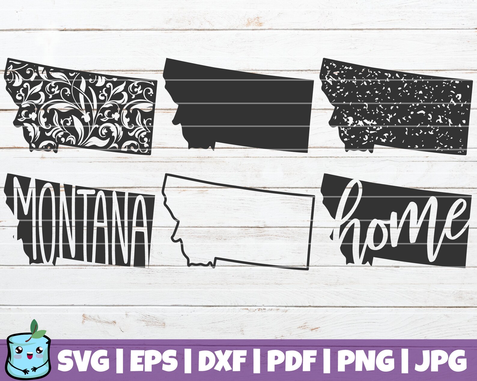 Montana State SVG Bundle SVG Cut Files Commercial Use | Etsy