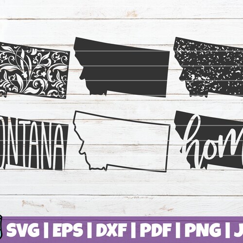 Montana State SVG Bundle SVG Cut Files Commercial Use | Etsy