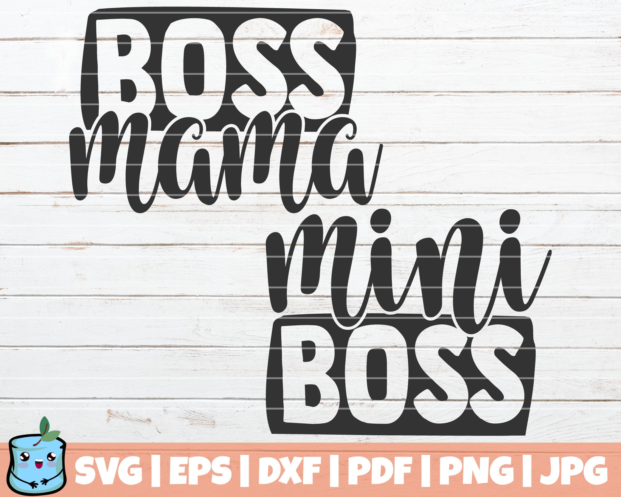 Boss Mama / Mini Boss SVG Cut File commercial use | Etsy