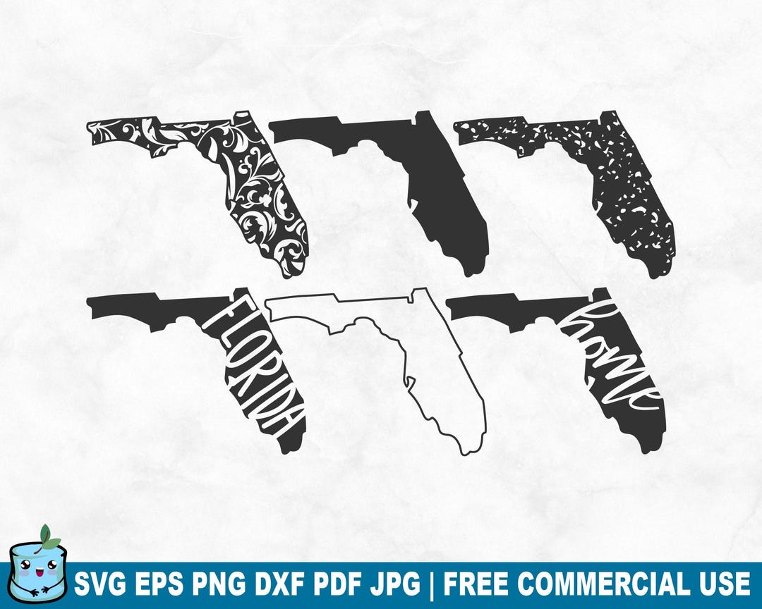 Florida State SVG Bundle SVG Cut Files Commercial Use Instant Download ...