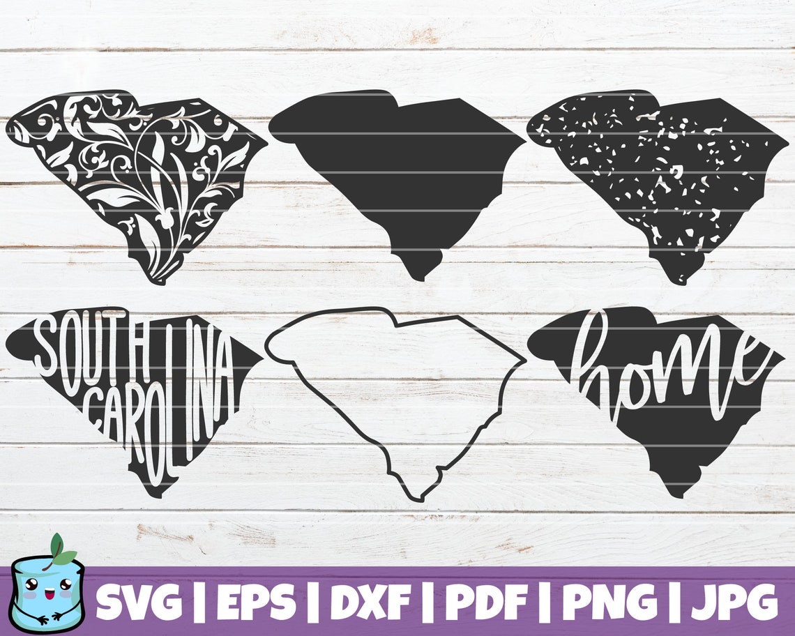 South Carolina State SVG Bundle SVG Cut Files Commercial | Etsy