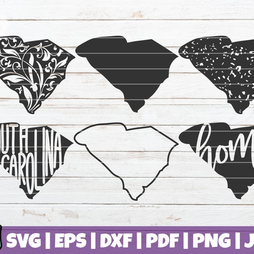 South Carolina State SVG Bundle SVG Cut Files Commercial - Etsy