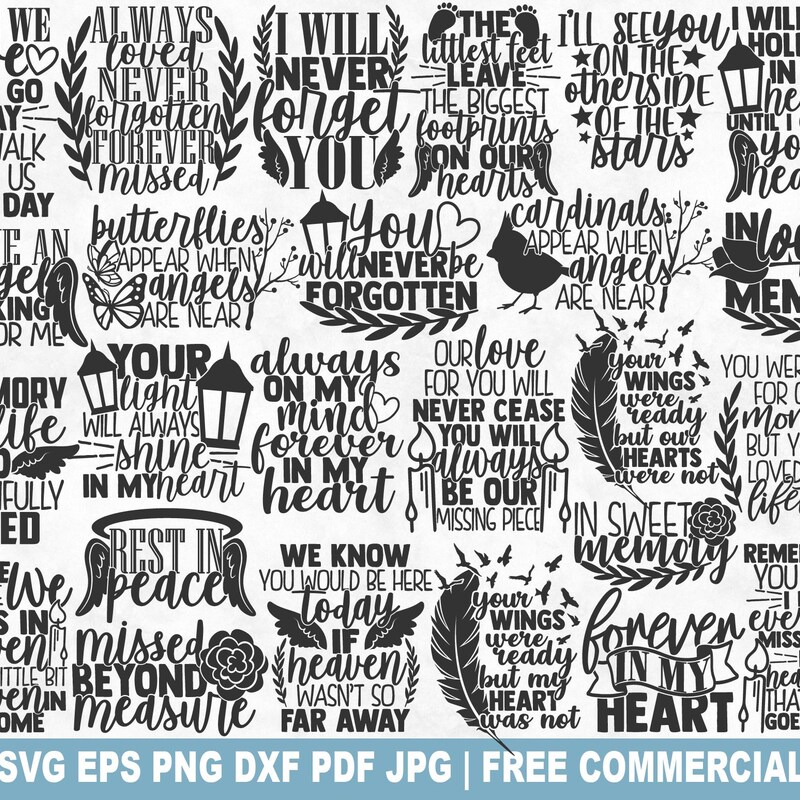 Memorial Svg - Etsy