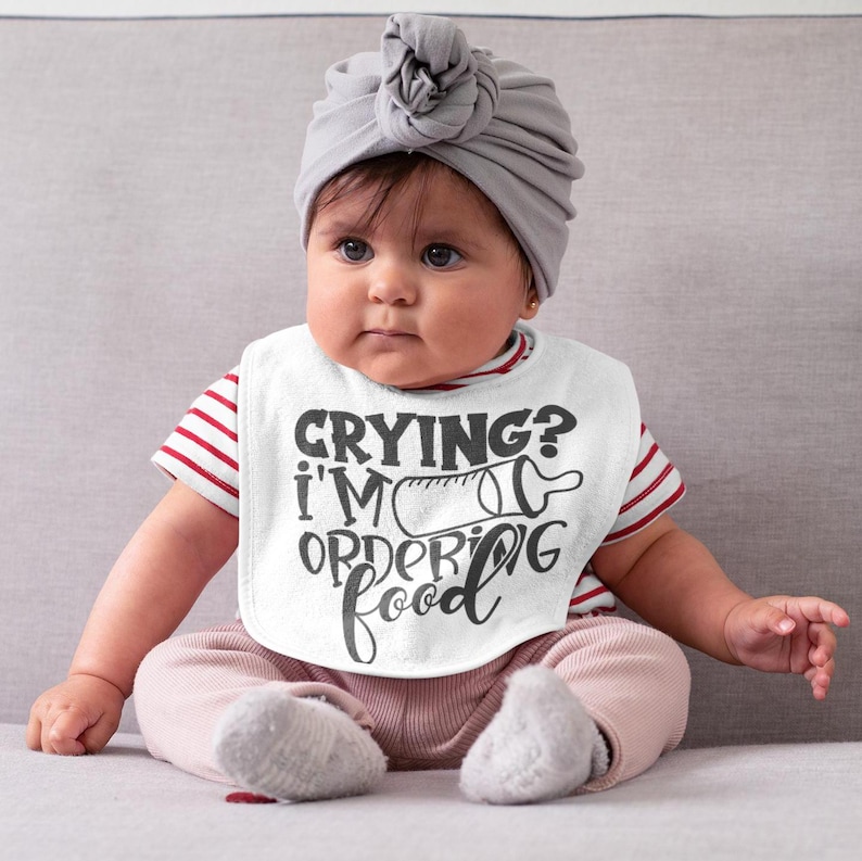 Baby Bib SVG Bundle, Funny Cute Baby Bib SVG Cut File for Cricut ...