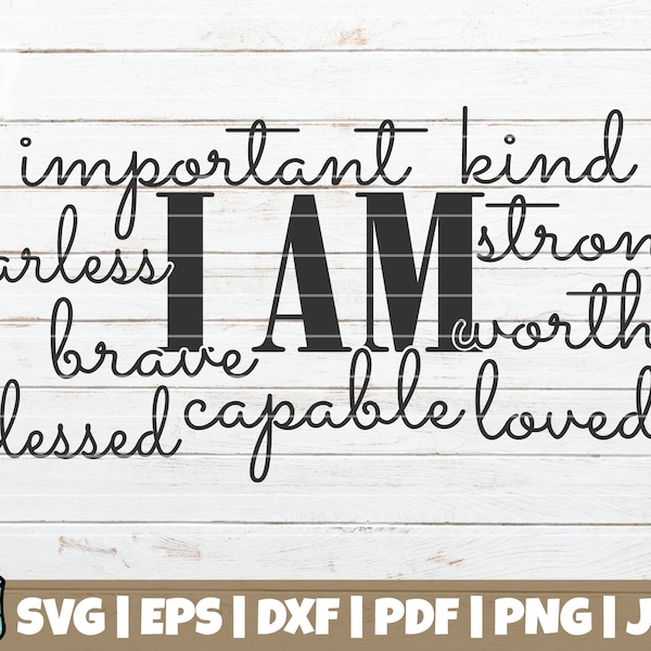 I Am Strong and Capable Svg - Etsy