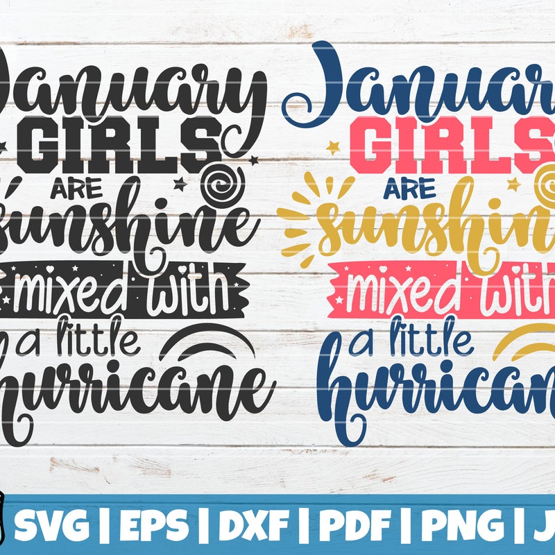 January Girl Svg - Etsy