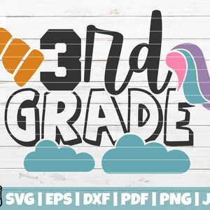 3rd Grade SVG Bundle | Third Grade Shirt Print SVG Cut Files ...