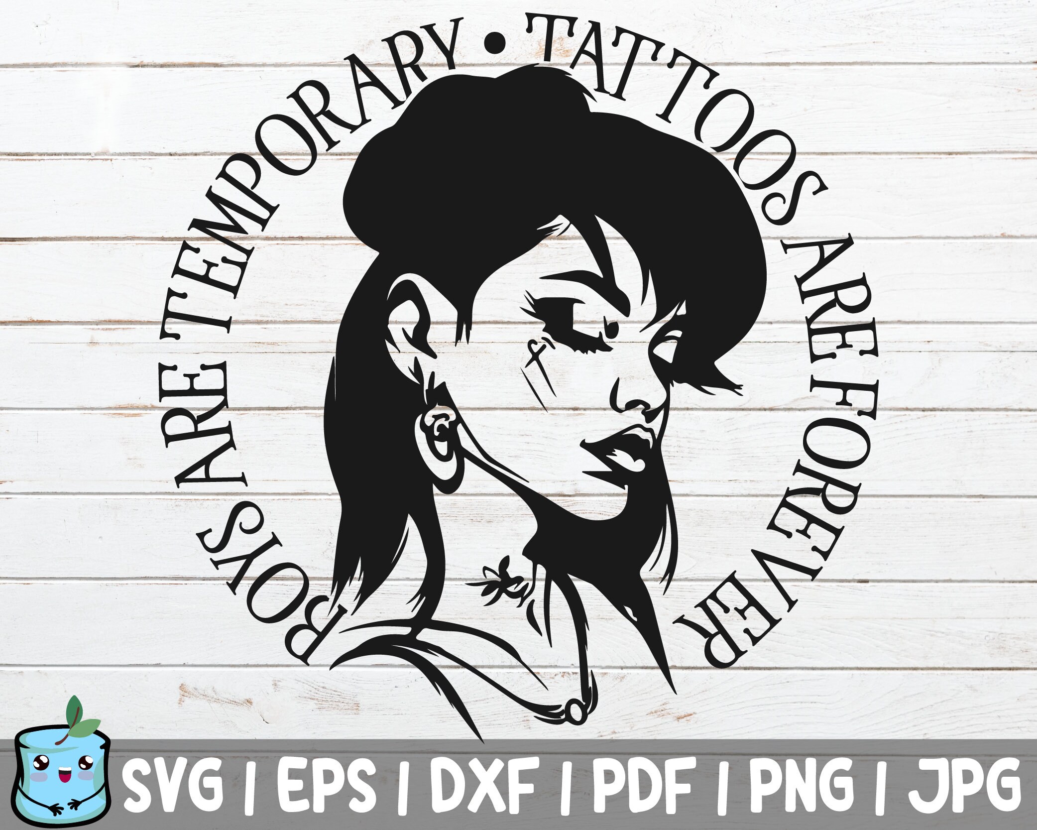 Tattoo Girl SVG Bundle SVG Cut Files Instant Download - Etsy
