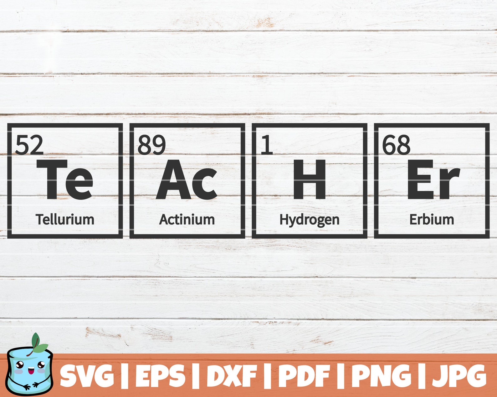 Teacher Periodic Table SVG Cut File commercial use instant | Etsy