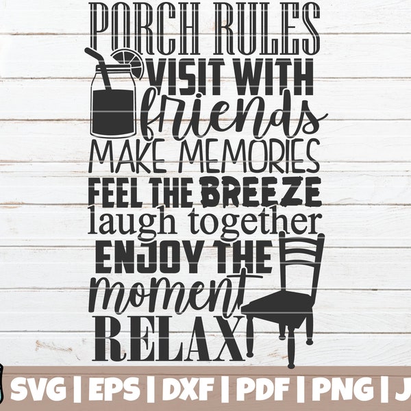 Porch Rules - Etsy
