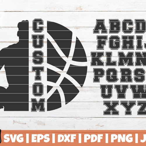 Football Custom Frame SVG Cut File Sport Alphabet Included - Etsy