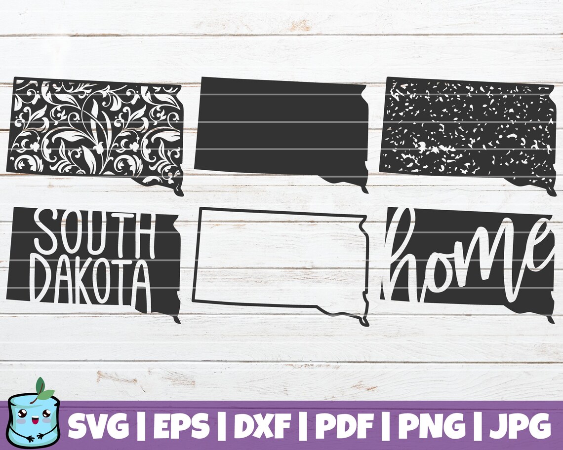South Dakota State SVG Bundle SVG Cut Files Commercial Use - Etsy