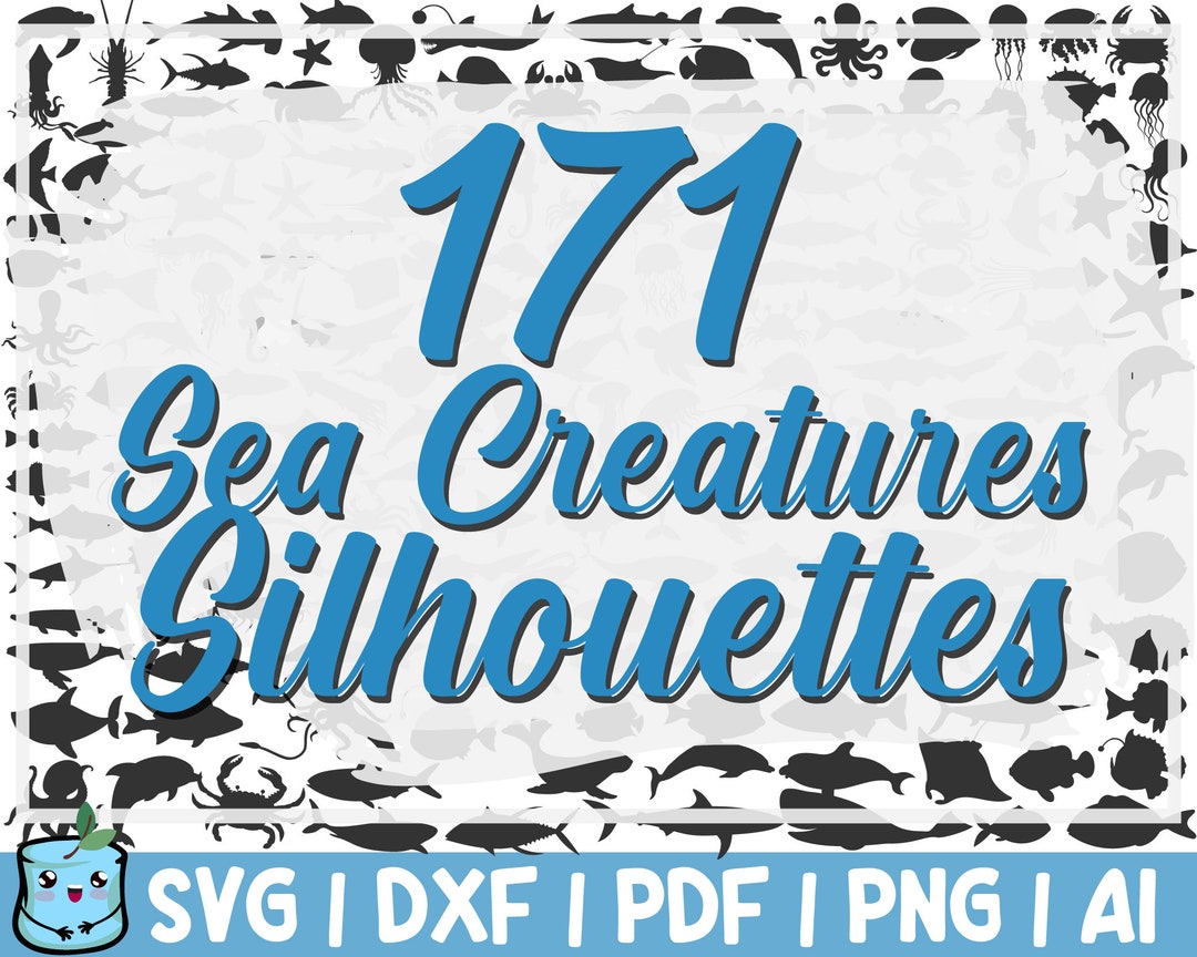 Sea Creatures SVG Bundle Sea Life SVG Cut Files Instant Download ...