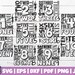 Numbers SVG Bundle SVG Cut Files Commercial Use Instant Download ...