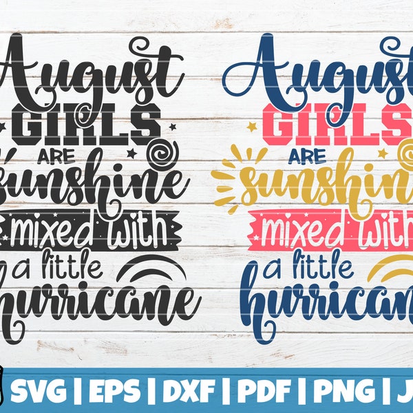 August Girl Svg - Etsy