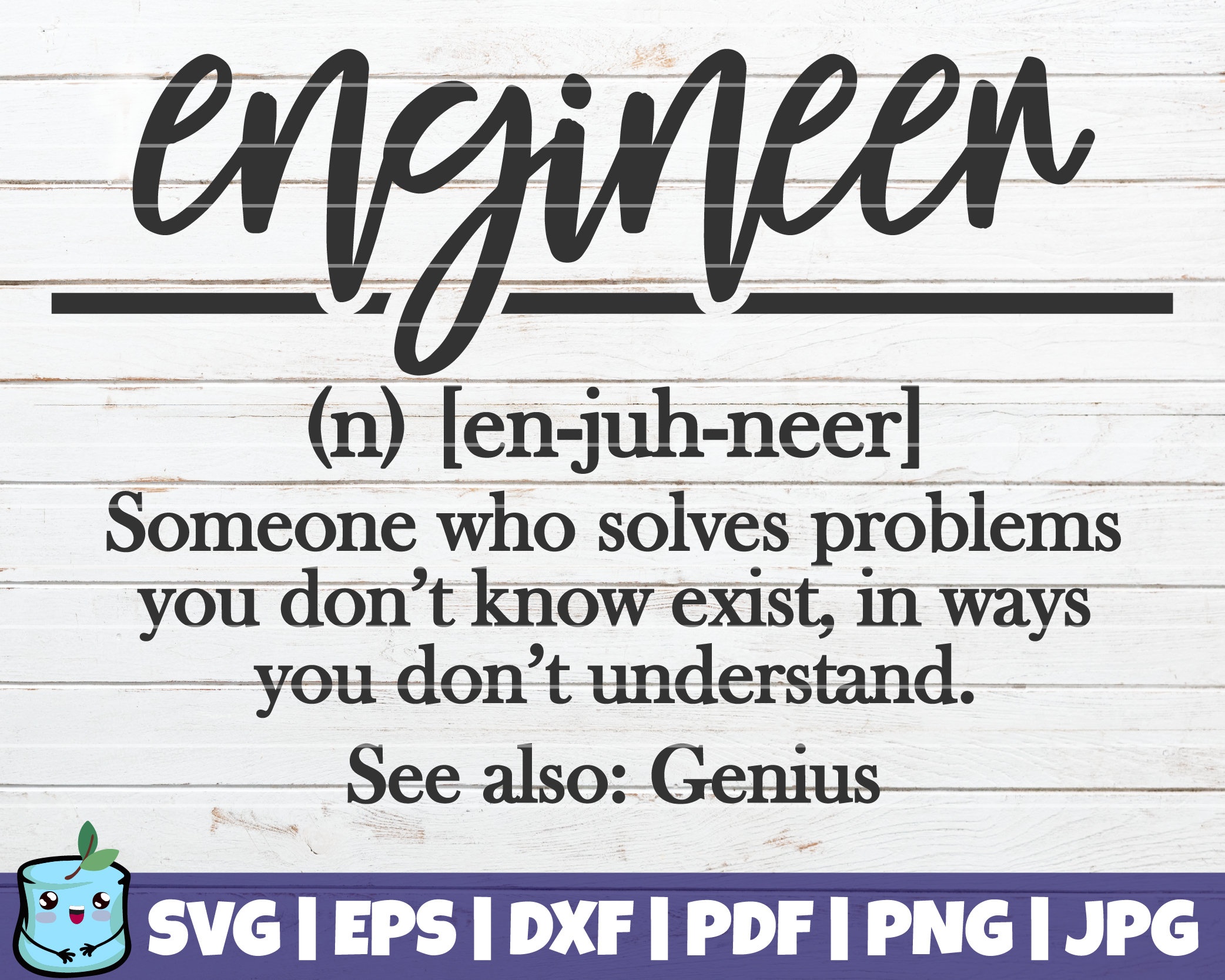 Engineer Definition SVG Cut File commercial use instant | Etsy
