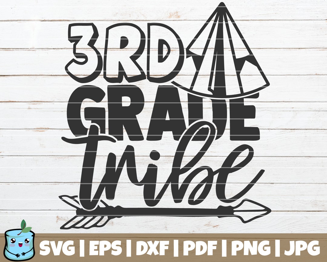 3rd Grade Tribe SVG Cut File Back to School SVG Commercial - Etsy