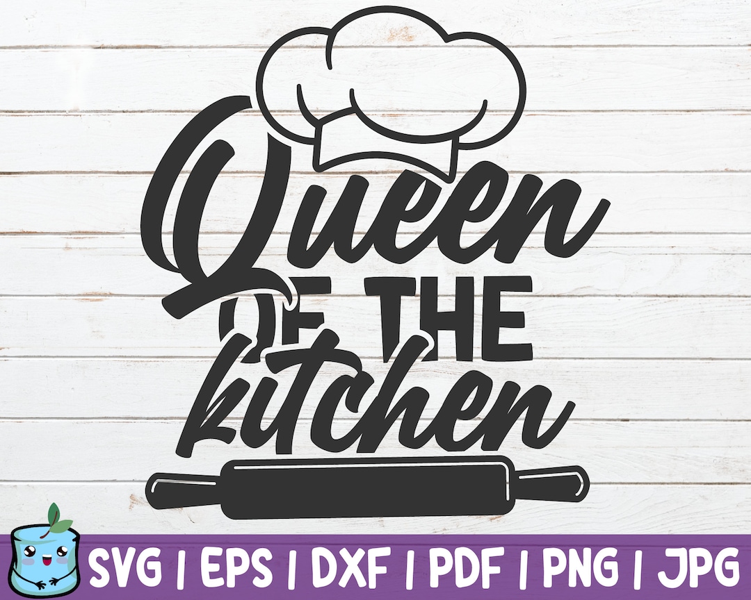 Queen of the Kitchen SVG Cut File Cooking Apron SVG - Etsy