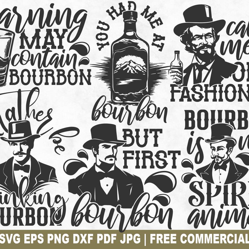 Bourbon Svg - Etsy