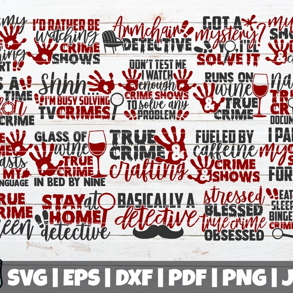True Crime Svg - Etsy